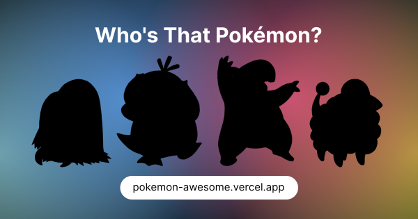 Guess The Pokémon Game